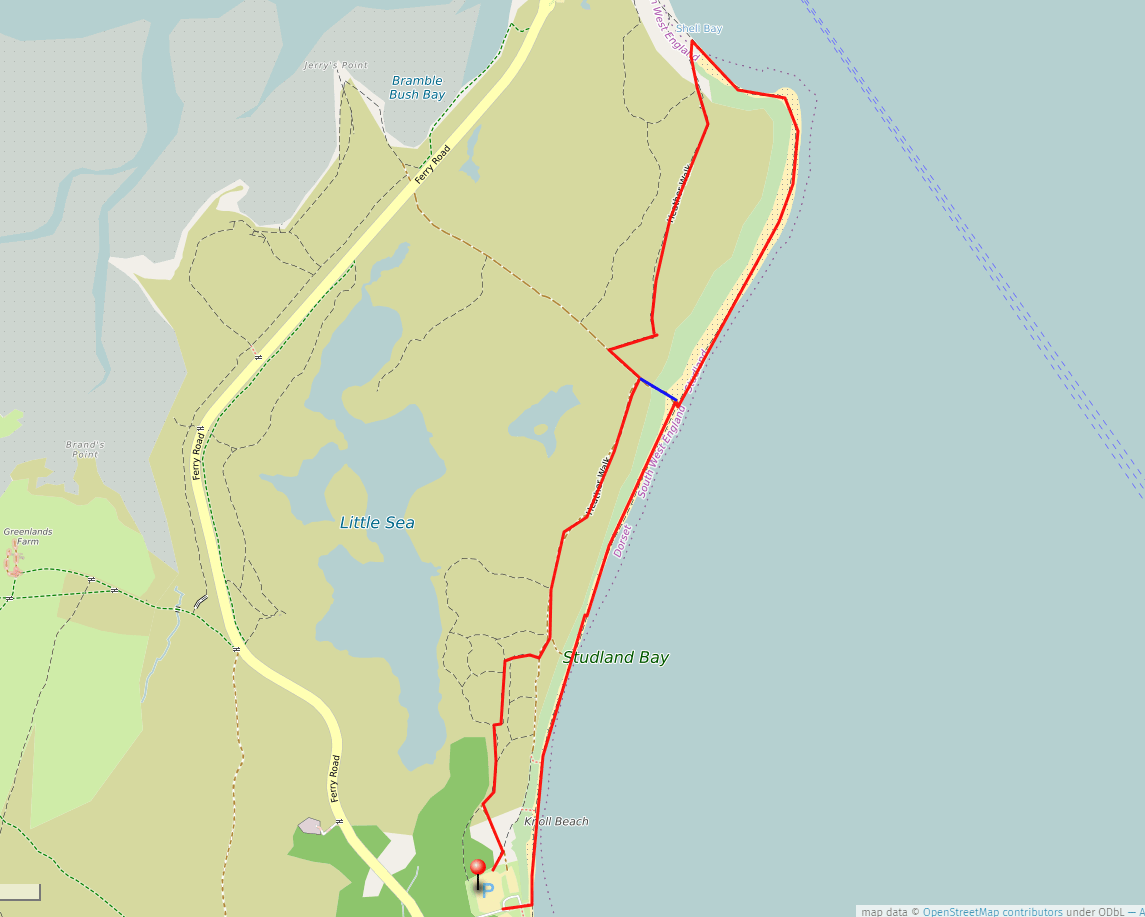 Studland Bay beach walk – The White House – Swanage